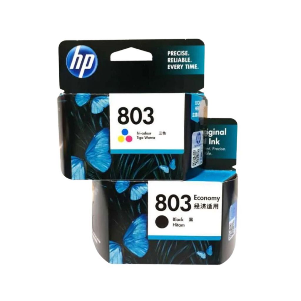 Jual Tinta Printer HP 803 Black - Tri Color Original | Shopee Indonesia