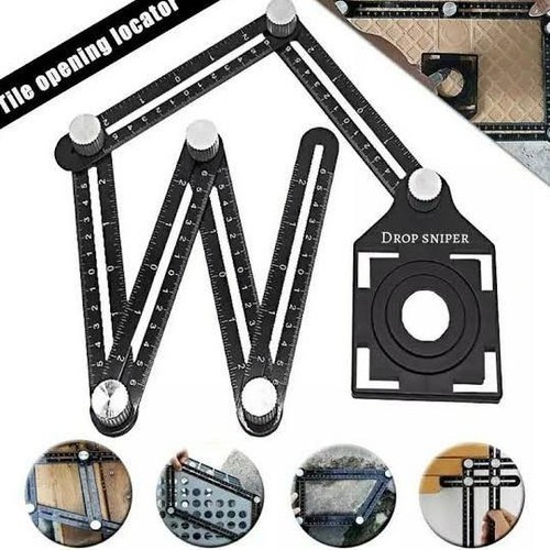 Jual Penggaris Lipat 6 Sudut Siku Anti Karat Multifungsi Alat Ukur ...