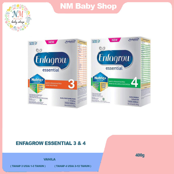 Jual ENFAGROW ESSENTIAL 3 4 400GR TAHAP 3 USIA 1 SAMPAI 3 TAHUN TAHAP 4 ...