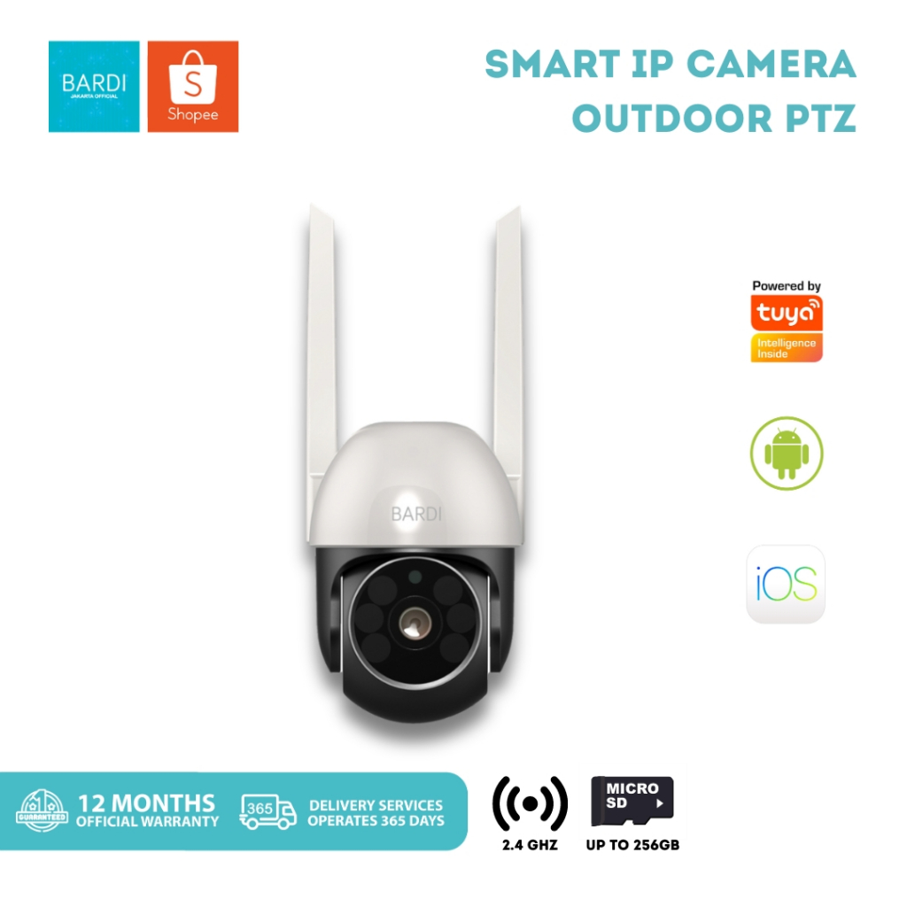 Jual BARDI Smart IP Camera Outdoor PTZ IPCAM 1080p WiFi HOME | Shopee ...