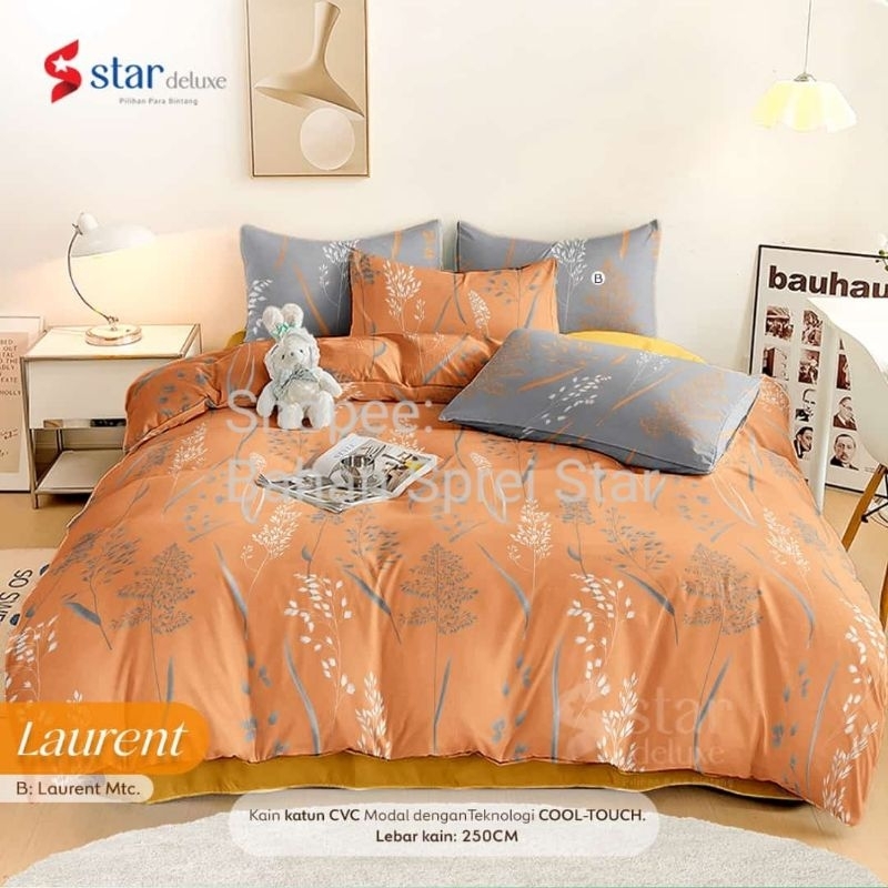 Jual Bahan Kain Sprei Star - Laurent | Shopee Indonesia