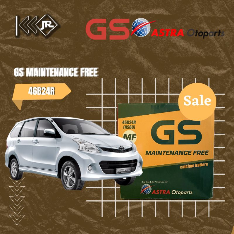 Jual GS MF 46B24R Aki mobil Avanza, Rush, Xenia, Terios, Gran Max, APV, Swift, Espass | Shopee ...