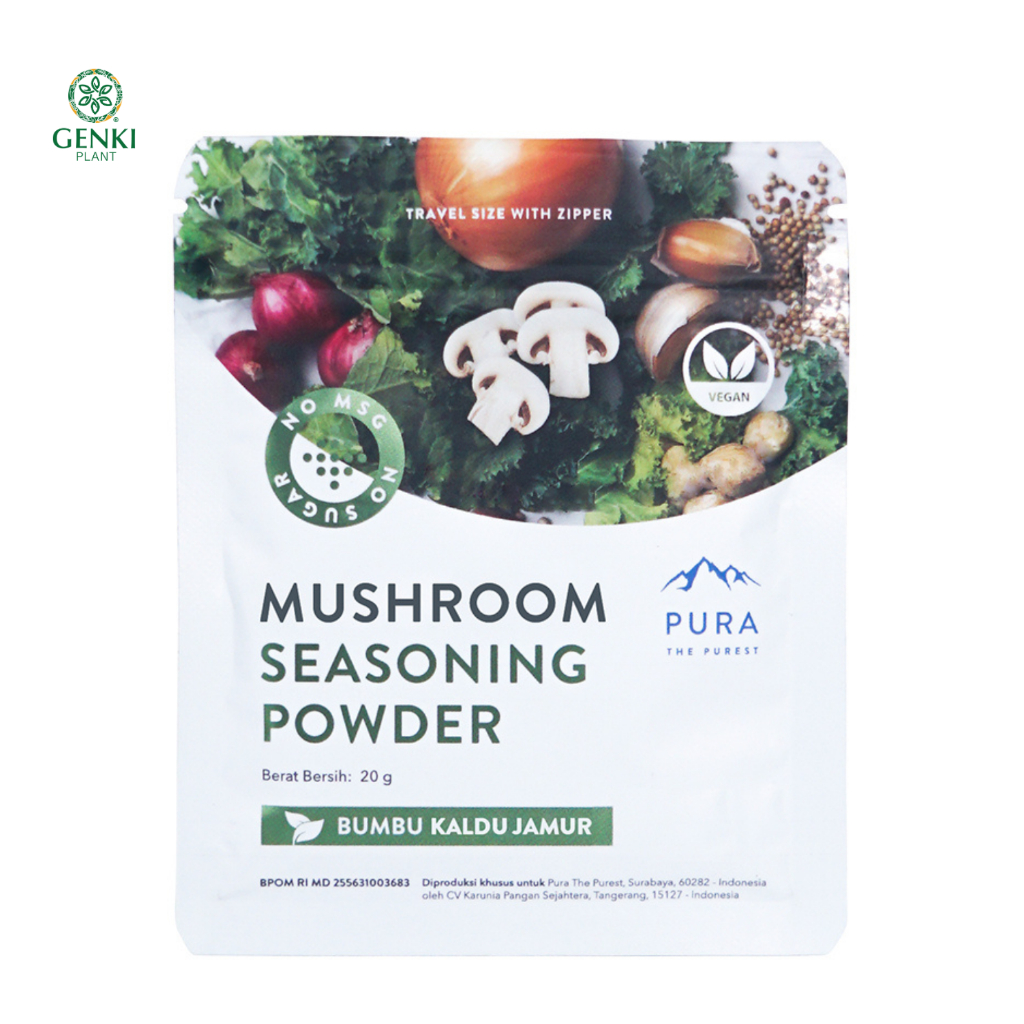 Jual Pura Mushroom Seasoning Powder / Bumbu Penyedap Non MSG Jamur - 20 ...