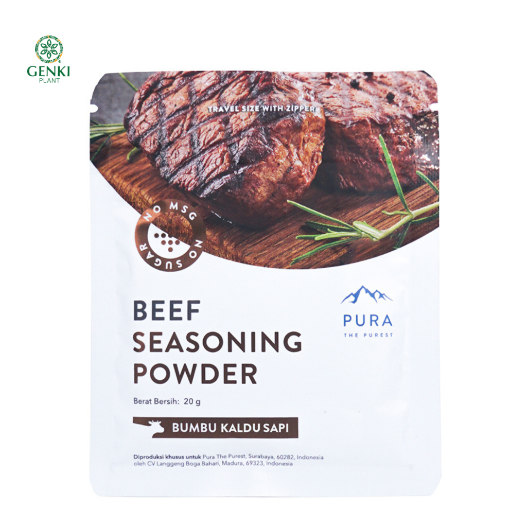 Jual Pura Beef Seasoning Powder / Bumbu Penyedap Non MSG Sapi - 20 g ...