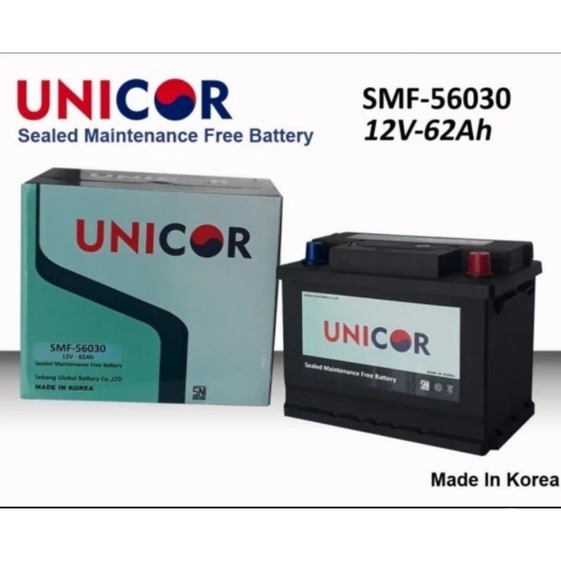 Jual BATTERY MOBIL AKI UNICOR SMF 56030 L DIN IONIQ 5 | Shopee Indonesia