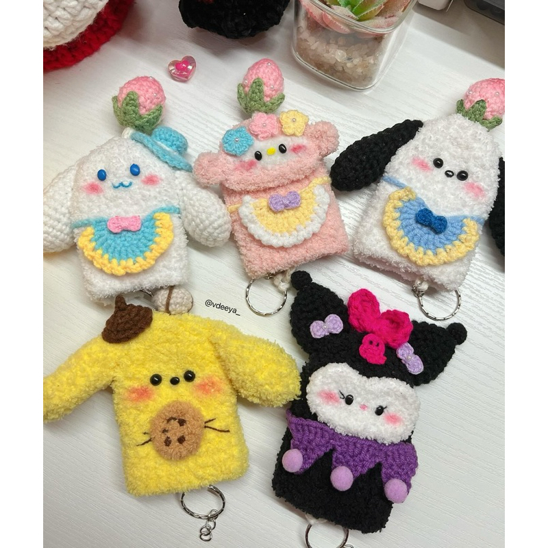 Jual [VDEEYA_] Sanrio key cover crochet | Gantungan kunci keychain ...