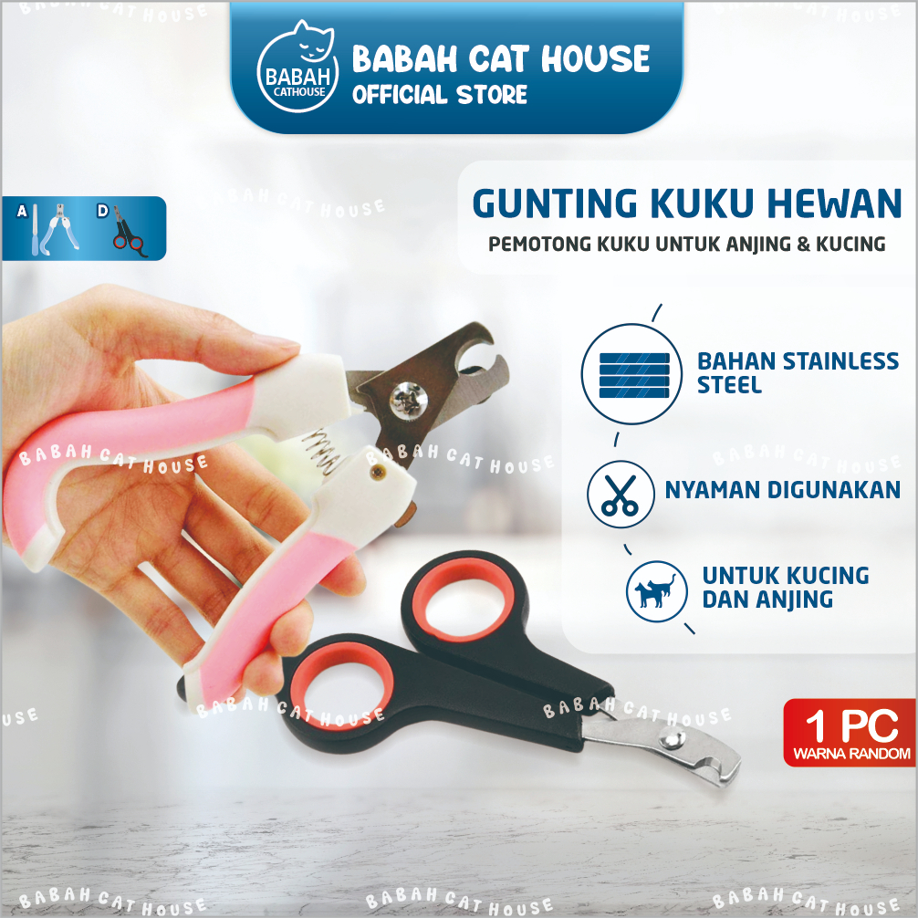 Jual Gunting Kuku Pemotong Kucing Anjing Hewan Set Grooming Alat Potong ...