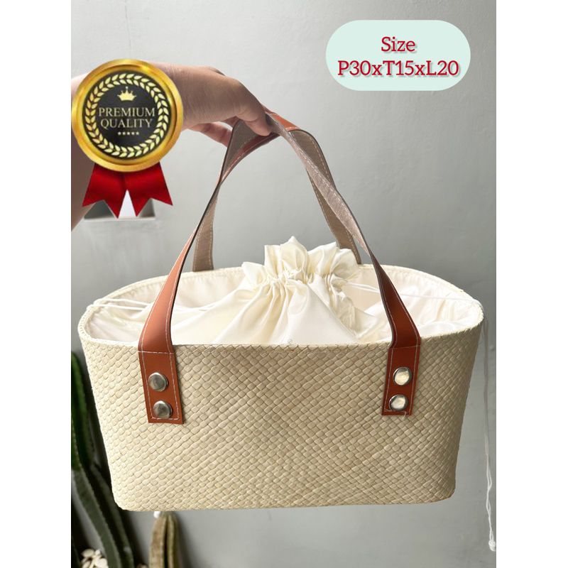 Jual Tas parcel KOTAK PANJANG MDD GAGANG VINIL CENTANG SATU tas parcel ...