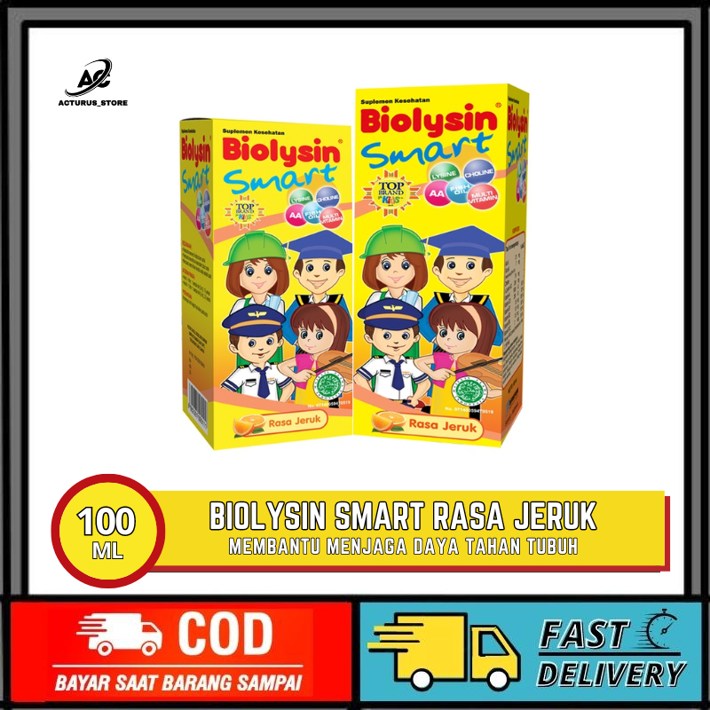 Jual Biolysin Smart Syrup Multivitamin Anak Rasa Orange - 60 100 ml ...