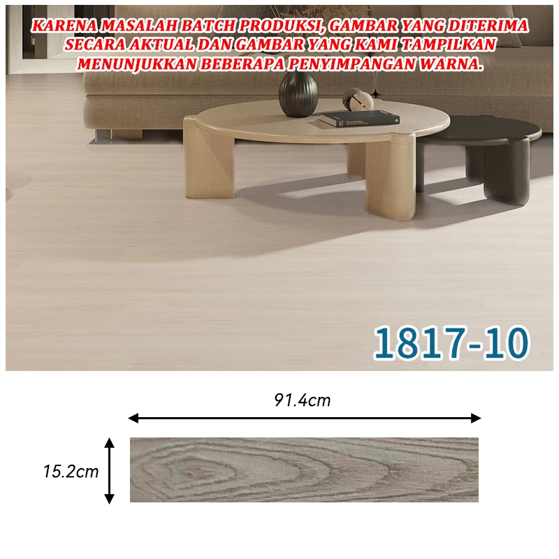 Jual 1 Pcs Floor Vinyl Lantai Stiker /915x152mm/Lantai Kayu Parquet ...