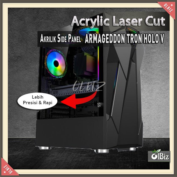 Jual Tutup Kesing Casing Armageddon Tron Holo 5 Akrilik Acrylic Side ...