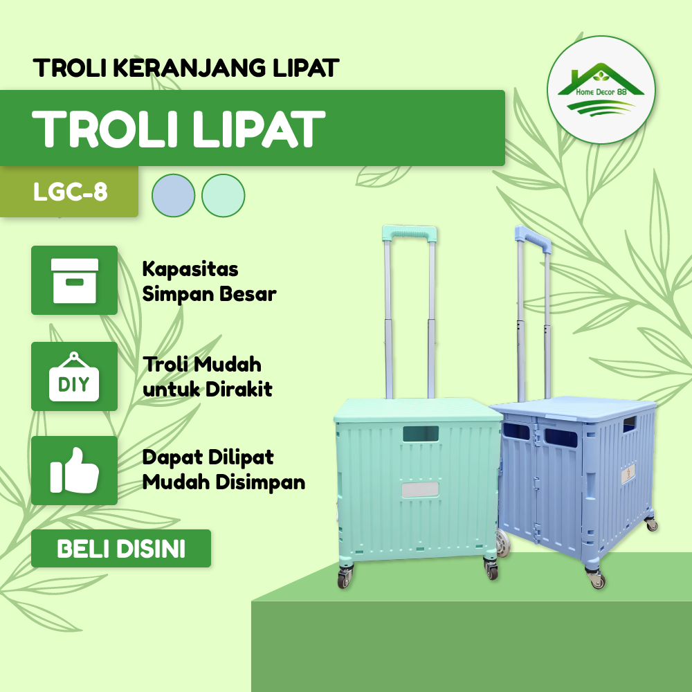 Jual Home Decor88 Official Shop Troli Lipat Keranjang Troli Belanja ...