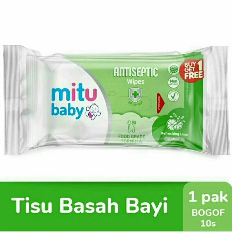 Jual | BUY 1 GET 1 | TISU TISSUE BASAH MITU BABY MINI WIPES 10S ALL ...
