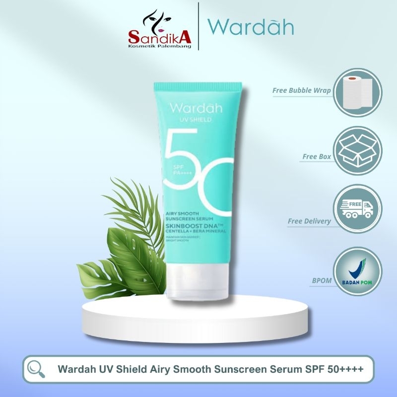 Jual Wardah UV Shield Airy Smooth Sunscreen Serum SPF 50 PA++++ | Shopee Indonesia