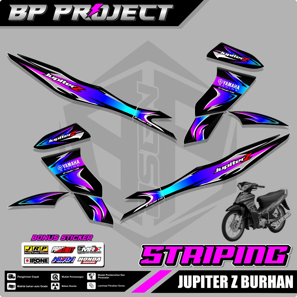 Jual STICKER STRIPING JUPITER Z LAMA BURHAN - STICKER MOTOR LIST ...