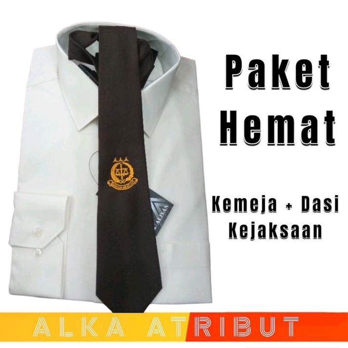 Jual PAKET HEMAT GAMJAK KEMEJA KEJAKSAAN MERK ALISAN + DASI KEJAKSAAN ...