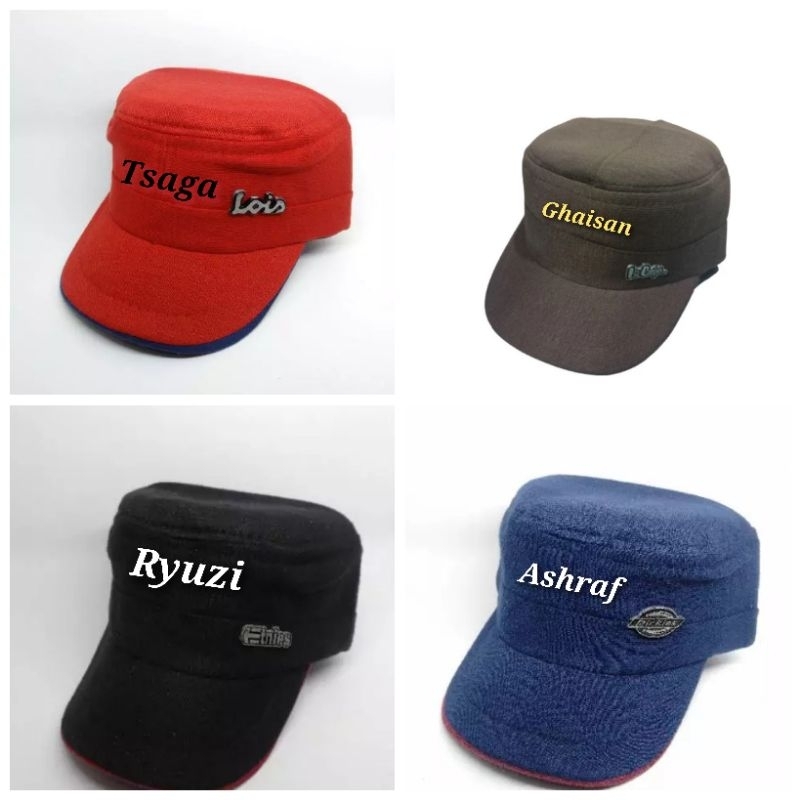 Jual Topi Anak Model Komando Free Bordir Nama | Shopee Indonesia