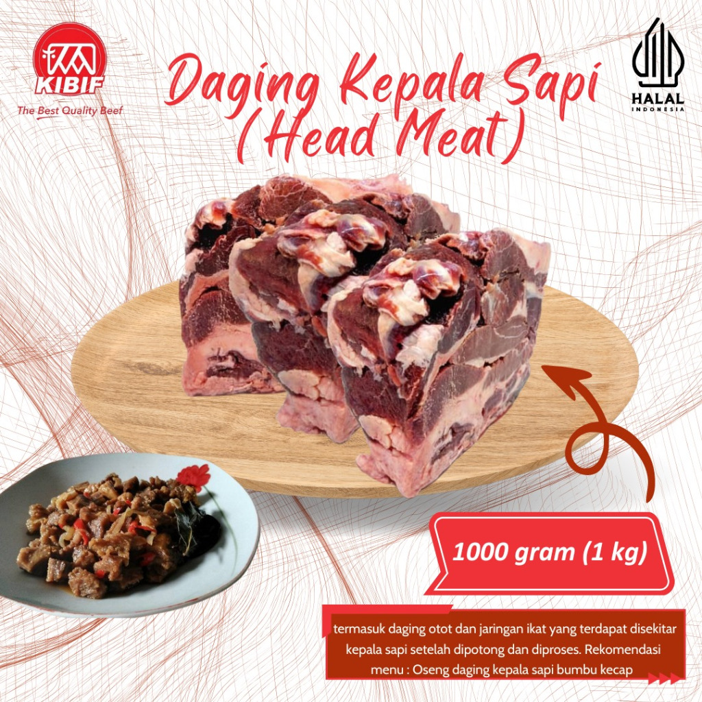 Jual Daging Kepala Sapi / head meat 1kg | Shopee Indonesia