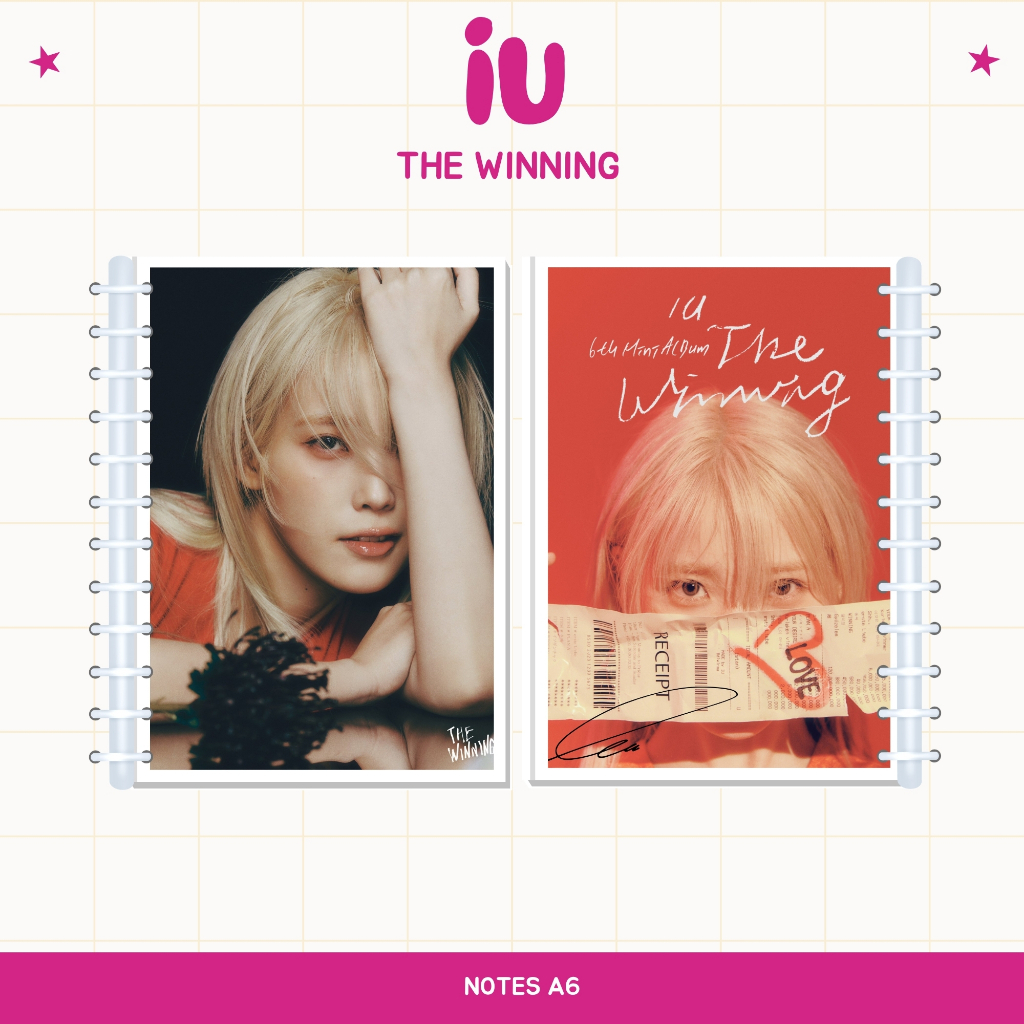 Jual A6 NOTES IU THE WINNING (ISI 40 HVS + COVER LAMINASI 2 SISI) BUKU ...
