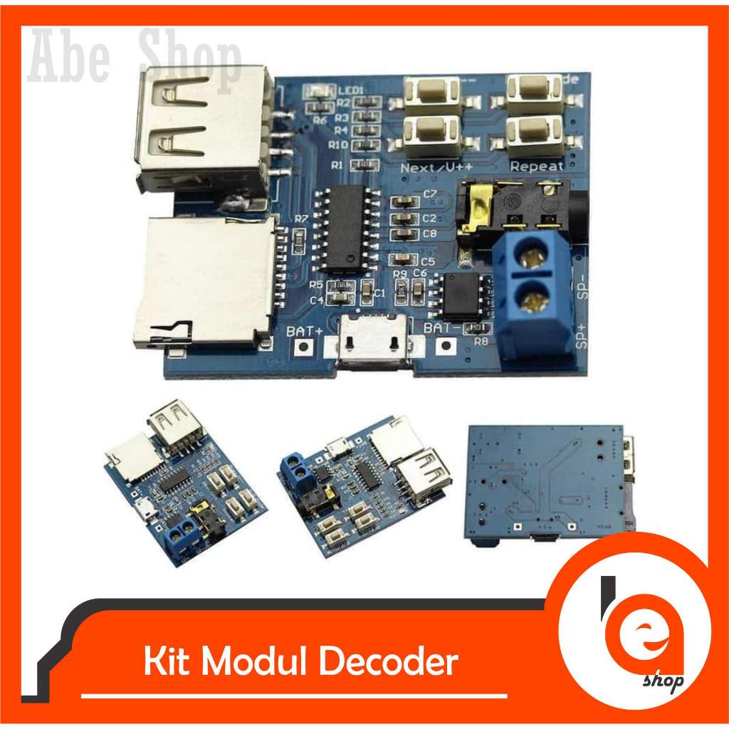 Jual Kit Modul MP3 Player Decoder Module from Flashdisk SD Card to ...