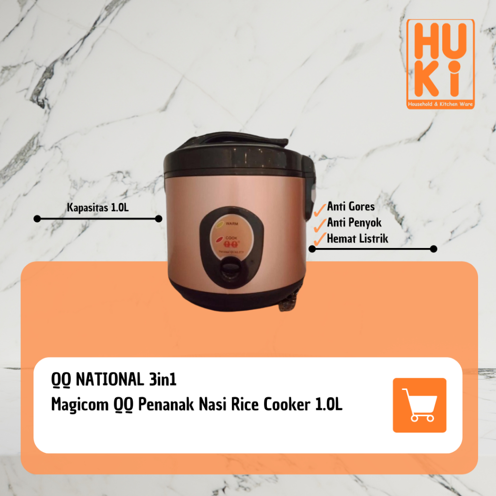 Jual Magicom QQ NATIONAL 3in1/Penanak Nasi/Rice Cooker QQ 1.0L | Shopee ...
