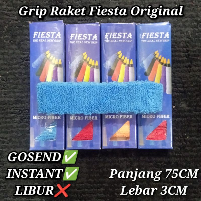 Jual Grip FIESTA ORIGINAL RAKET Handuk Towel badminton bulutangkis kain ...
