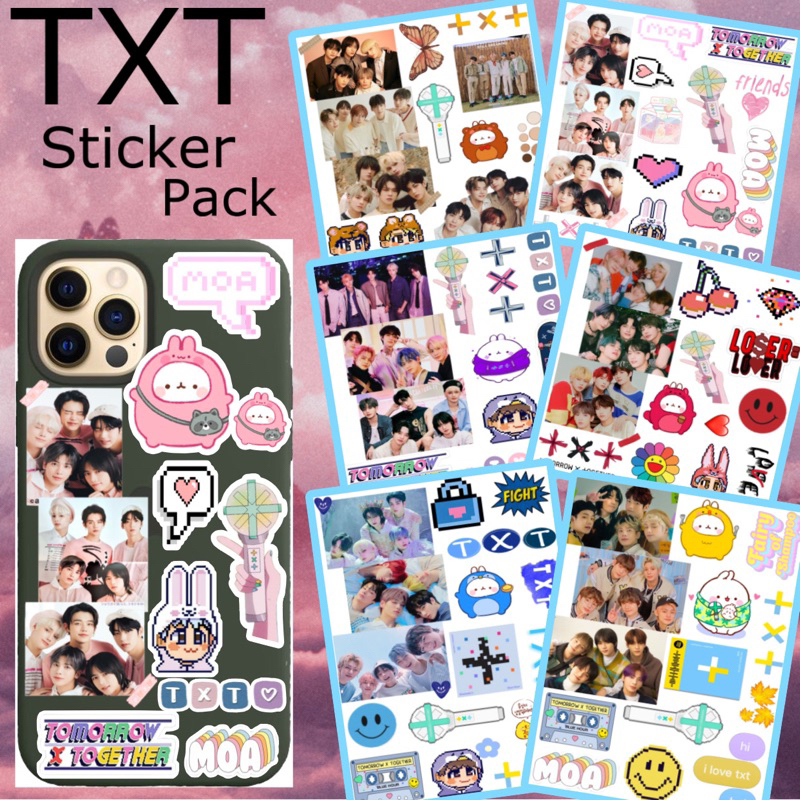 Jual STIKER TXT Ot5 Aesthetic Deco / Sticker TXT Yeonjun Soobin Taehyun ...
