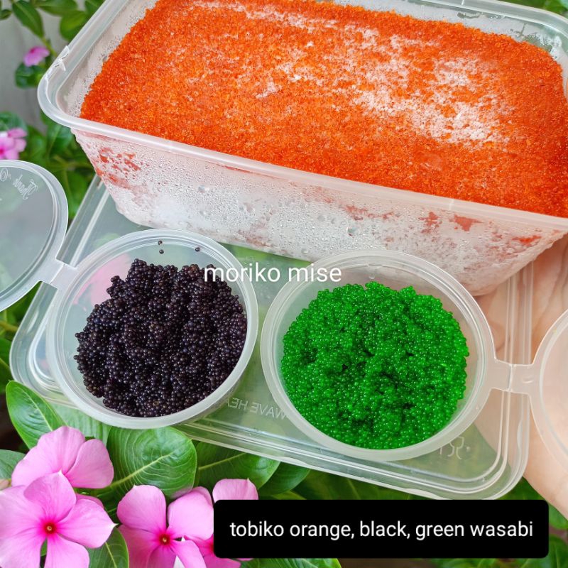 Jual [ 45 gr / 150 gr ] TOBIKO orange flying fish roe telur ikan sushi ...
