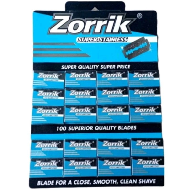 Jual Zorrik Super Stainless Silet isi 100 pc | Shopee Indonesia