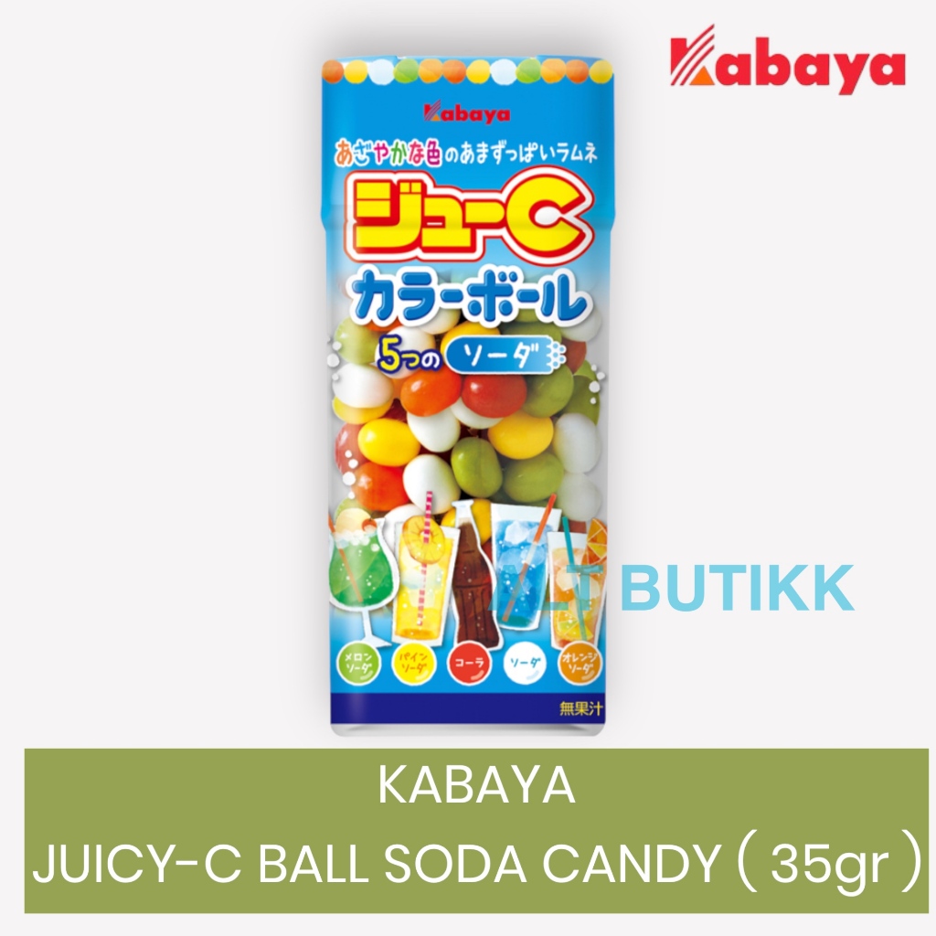 Jual KABAYA JUICY BALL SODA CANDY 35 GR | PERMEN JU-C RASA SODA | JAPAN ...