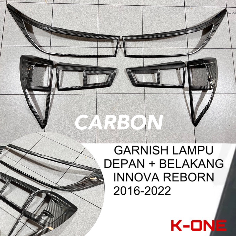 Jual INNOVA REBORN CARBON 2016 2018 2020 2022 2023 TOYOTA INOVA GARNISH LAMPU DEPAN BELAKANG ...