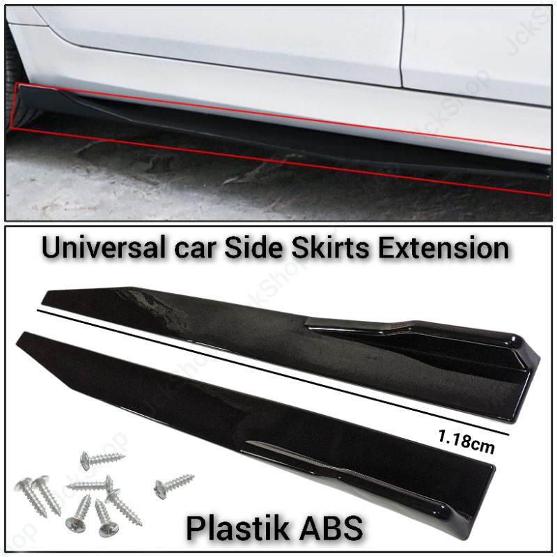 Jual Side Skirt Wing Bodykit Samping Mobil | Shopee Indonesia