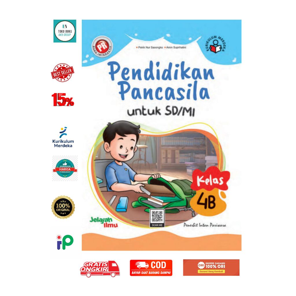 Jual Buku Pr/Lks Kurmer SD Kelas 4 Semester 1 & 2 KURIKULUM MERDEKA Intan pariwara Tahun 2024 ...