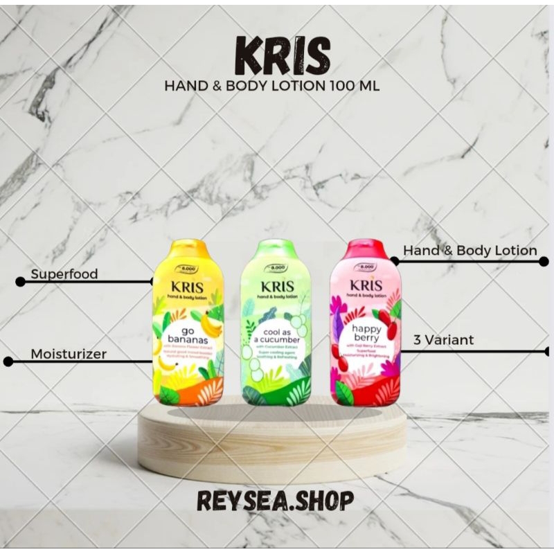 Jual KRIS - SUPERFOOD HAND BODY LOTION 100ML | Shopee Indonesia
