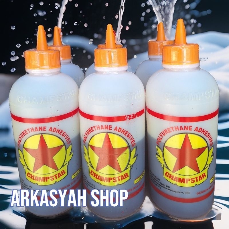 Jual LEM BINTANG PU ORANGE 1/2KG 4 BOTOL (LEM CROT LEM MADU LEM BUSA ...