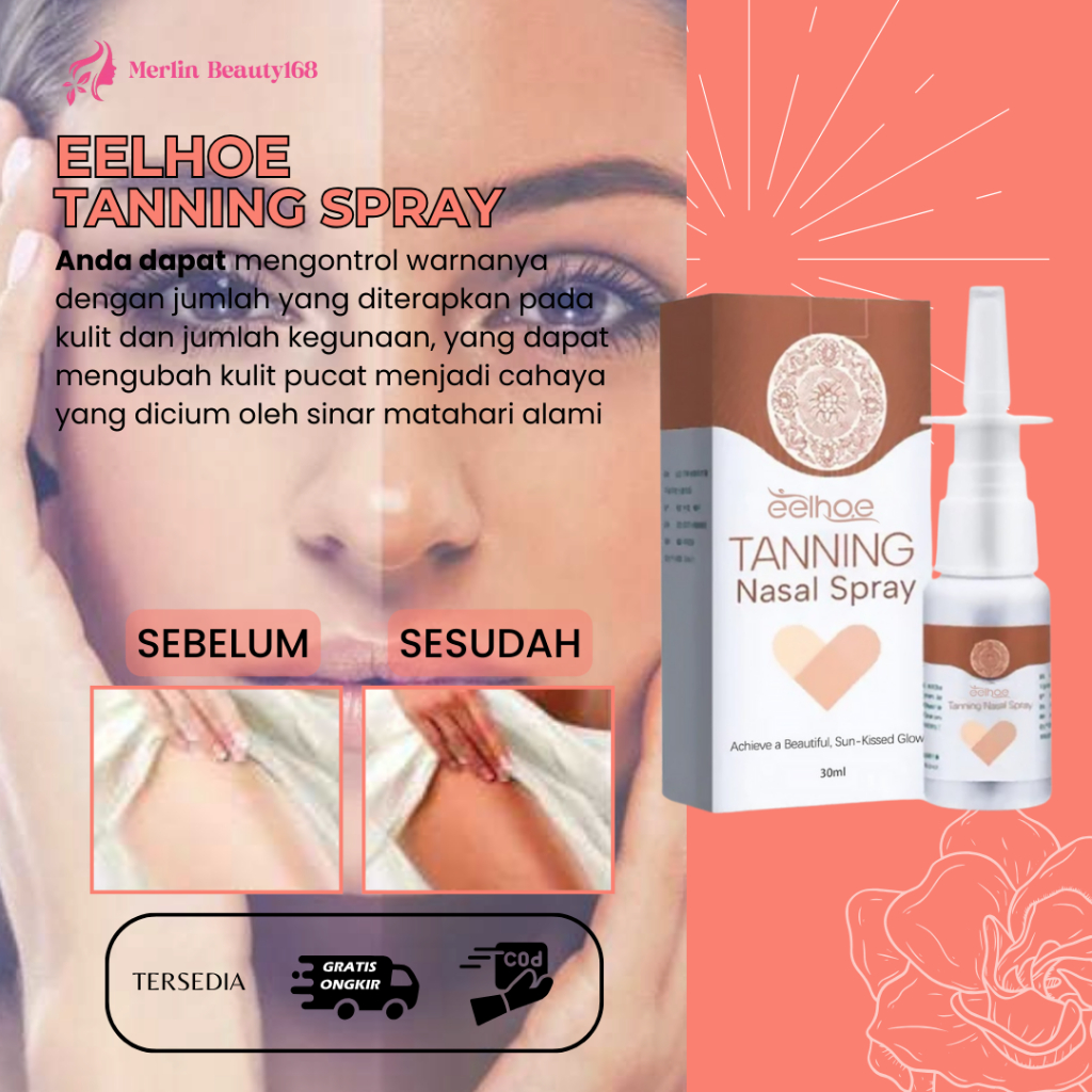 Jual EELHOE Tanning Nasal Spray Sunless 30ml Fake Tan Long Lasting Tanning Booster Skin ...