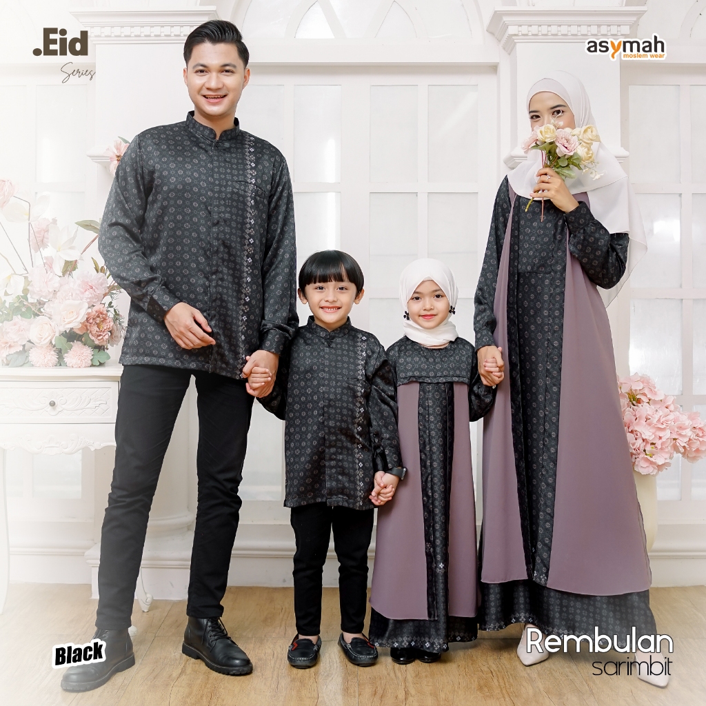 Jual ASYMAH SARIMBIT KELUARGA BAJU KELUARGA LEBARAN LUXURY MEWAH MOTIF ...