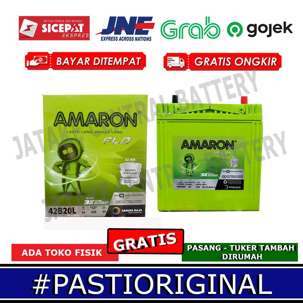 Jual Aki kering NS40ZL 42B20L Amaron Hi-Life mobil Honda Brio Mobilio BRV Jazz City Freed Kia ...