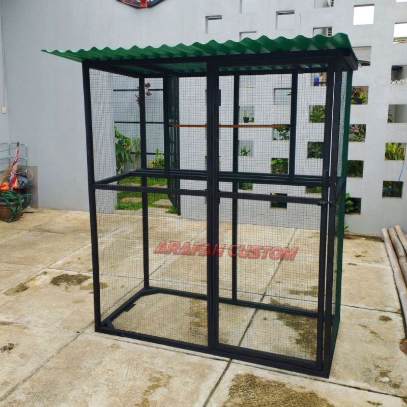 Jual Sangkar Kandang Burung Ternak Koloni Aviary Kotak Besar Lovebird ...