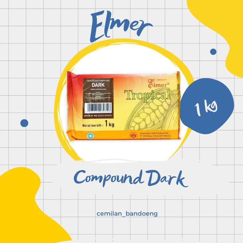 Jual elmer compound dark tropical kemasan 1kg | Shopee Indonesia