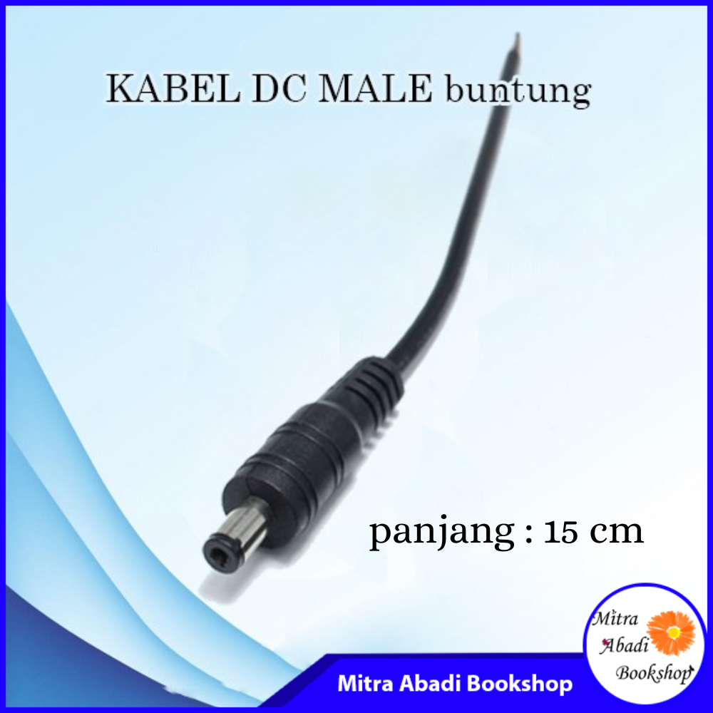Jual Kabel Jack DC Cowok/Male Buntung 15 cm | Shopee Indonesia