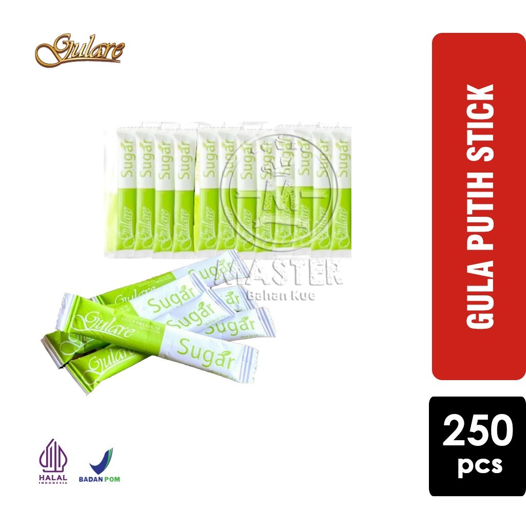 Jual Gula Sachet GULARE Stik White Sugar Stick [1 Pack isi 250pcs ...
