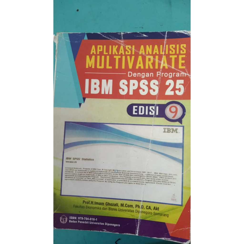 Jual Buku Aplikasi Analisis Multivariate IBM SPSS 25 Edisi 9 second | Shopee Indonesia