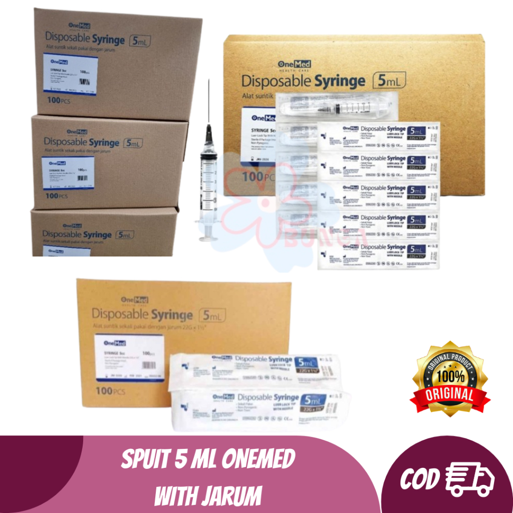 Jual Syringe Spuit 5cc Onemed Box 100pcs | Shopee Indonesia