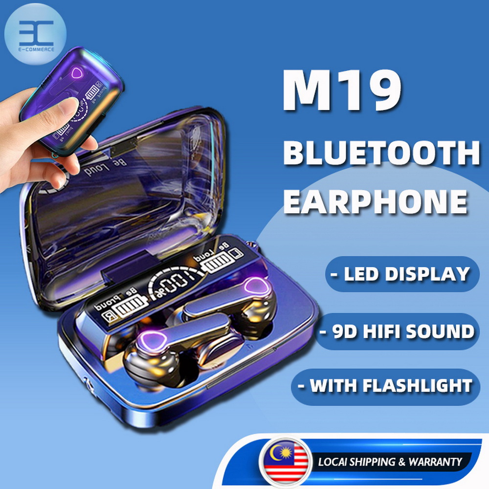 Jual Earphone TWS F9-5 / TWS X15 / TWS M90 PRO / TWS M10 / TWS M19 TWS Full Bass 3500mAh Power ...