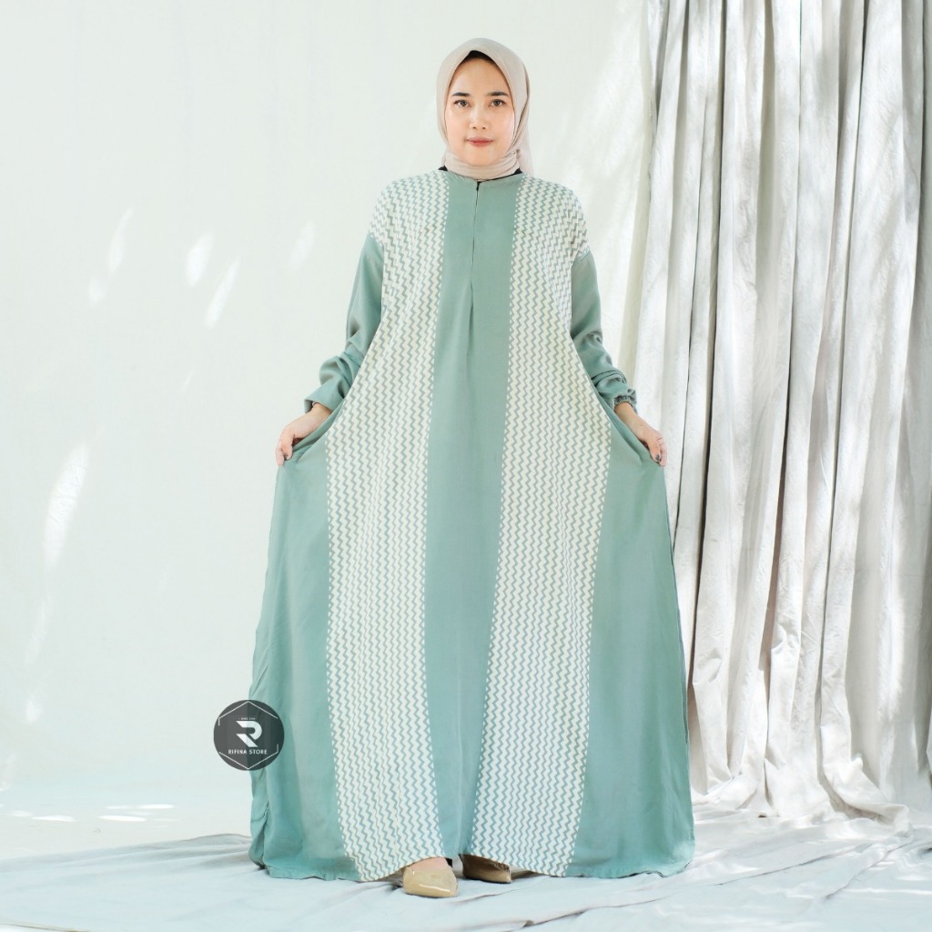Jual Rifina Dress Madina Rayon premium Simple Elegan | Shopee Indonesia