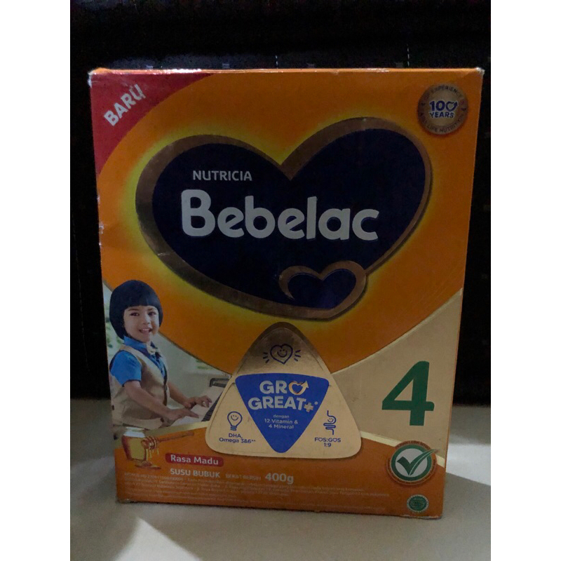 Jual BEBELAC 4 MADU/VANILA 400 gr exp juli 2025-2026 box rijek | Shopee ...