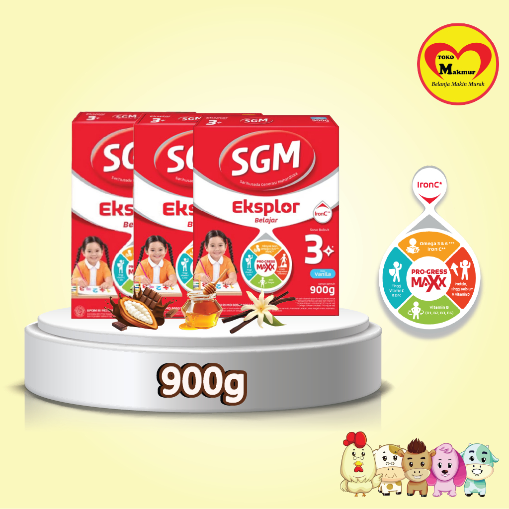 Jual Sgm Eksplor 3+ Vanila / Madu / Coklat 900gr / Toko Makmur Online | Shopee Indonesia