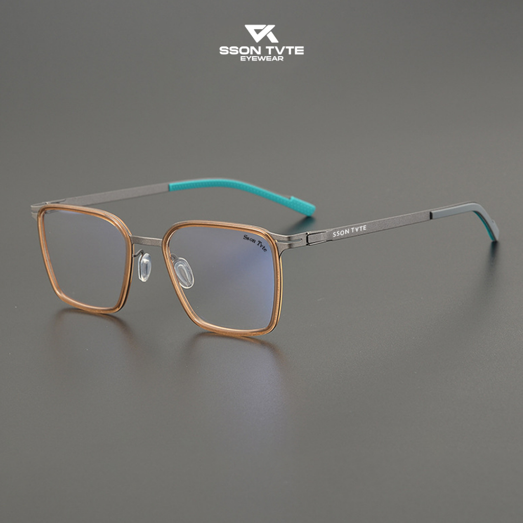 Jual SSON TVTE Frame Kacamata Lensa Minus Pria Wanita Frame Kotak ...