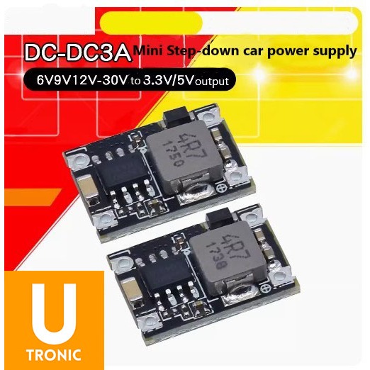 Jual Mini Step-down Module Car Power Supply DC-DC 3A 12-30V (D3103 ...